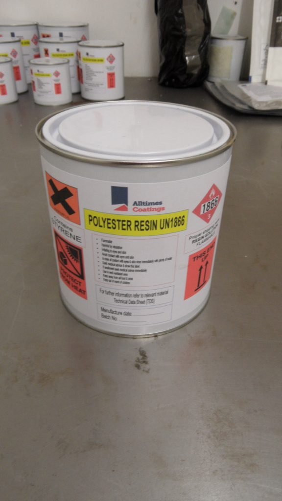 Fibreglass and asbestos roof repair: UV Curing Polyster Resin - Goo For It